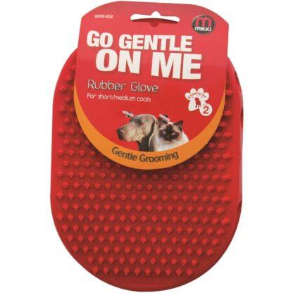 Mikki Go Gentle on Me Grooming Rubber Glove - Doggie Boat