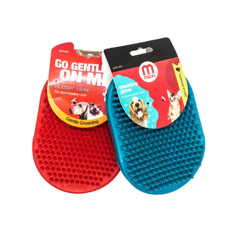 Mikki Go Gentle on Me Grooming Rubber Glove - Doggie Boat
